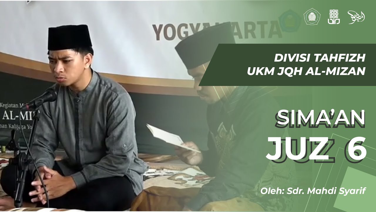 (Cocok untuk Muroja'ah) - Sima'an juz 6 oleh Sdr. Mahdi Syarif - YouTube