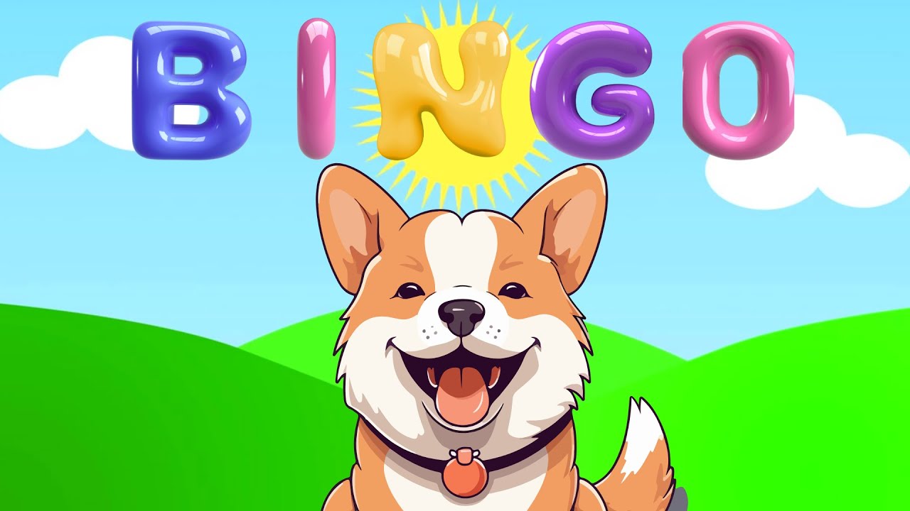 BINGO The Dog Song | Nursery Rhyme With Cartoon Animation🐶🐕 - YouTube