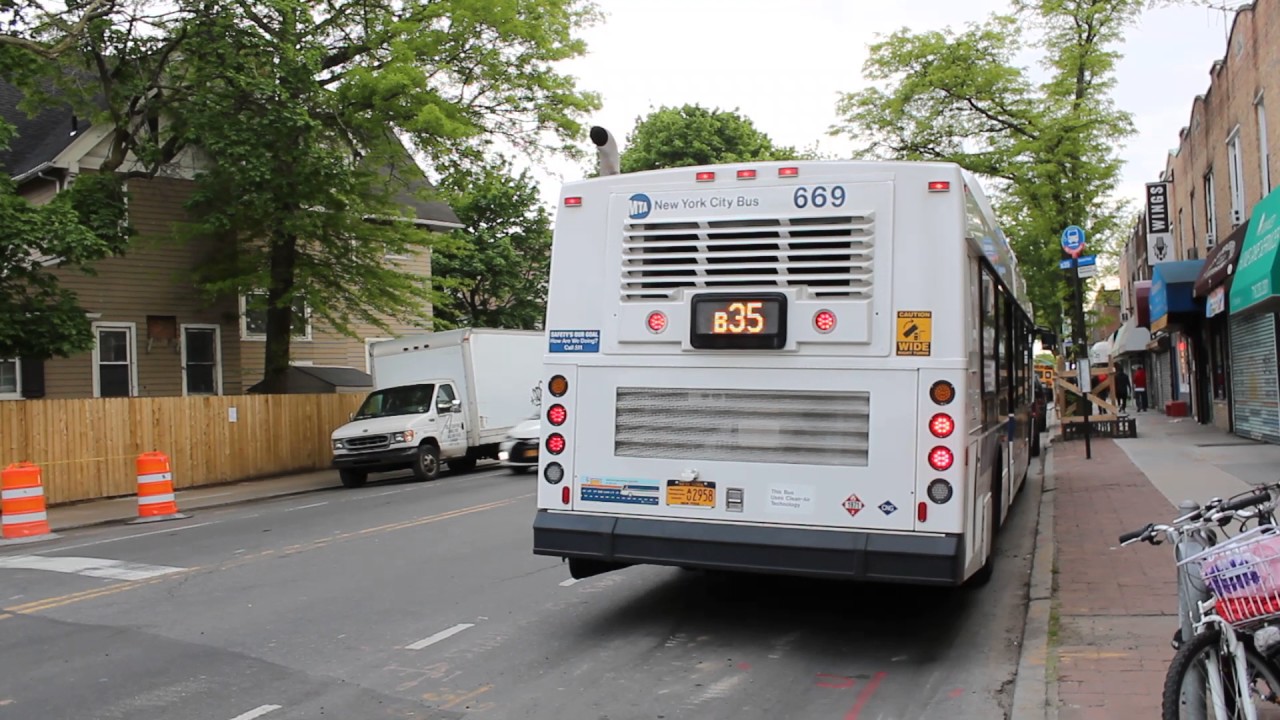 MTA New York City Bus 2013 New Flyer Industries C40LF 669 on the B35 ...