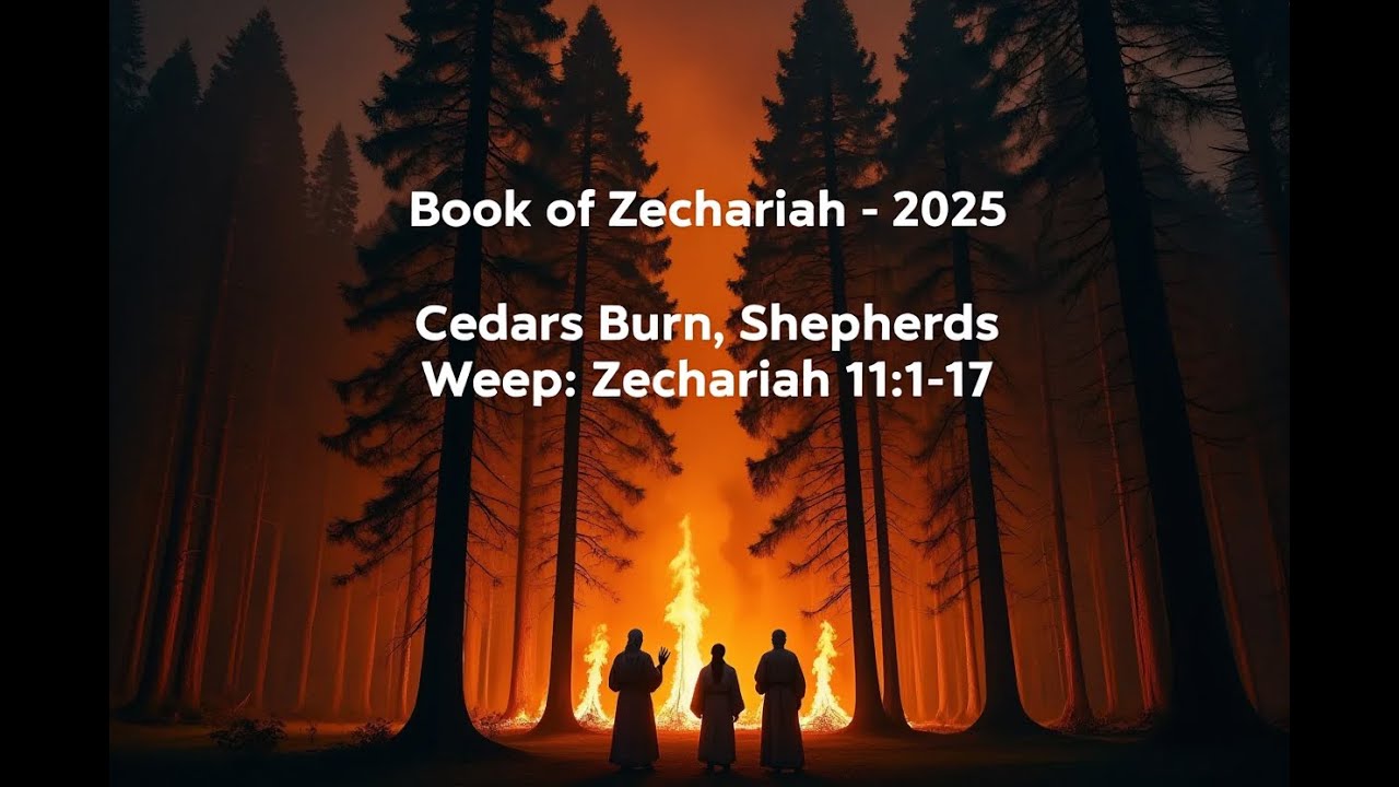 Book of Zechariah 2025 Cedars Burn, Shepherds Weep: Zechariah 11:1-17 ...