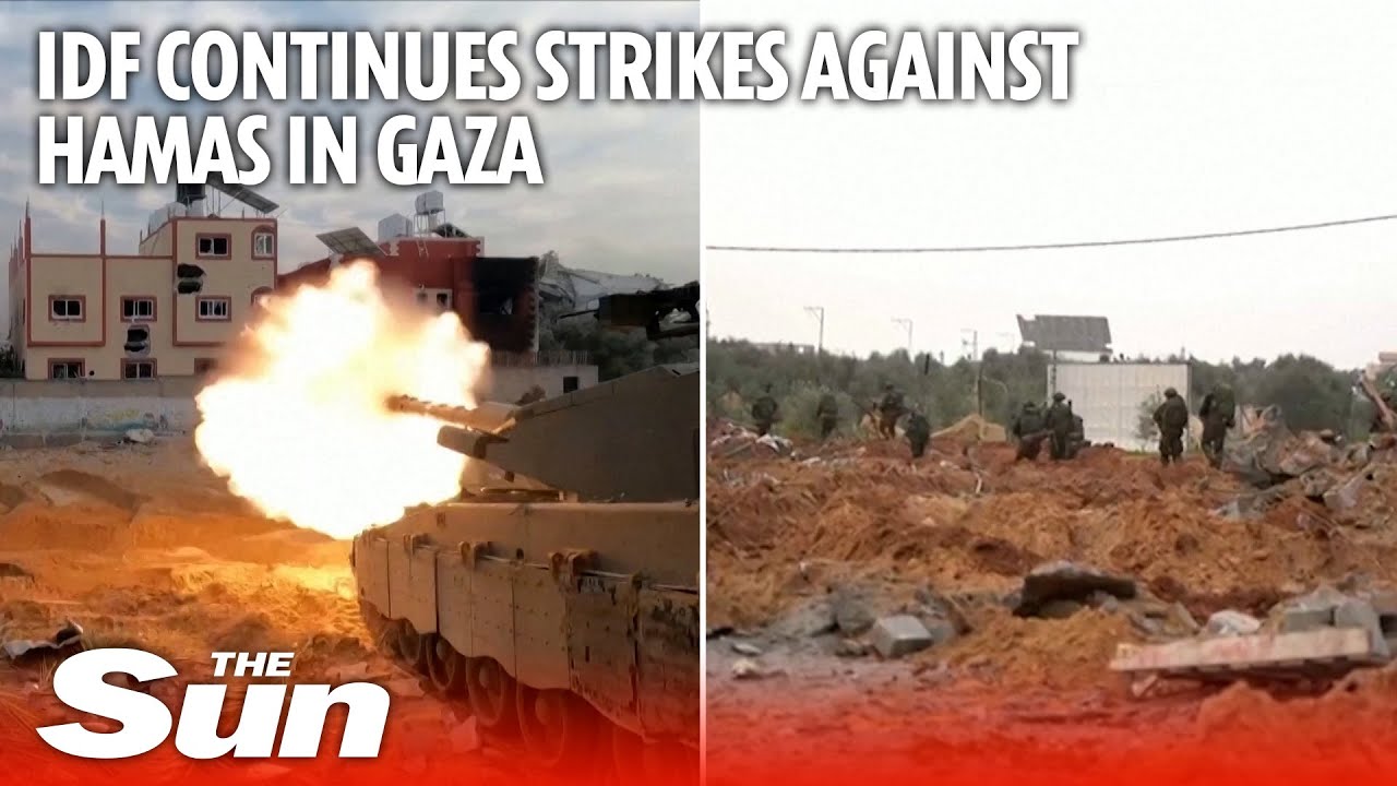 IDF forces continue ground operations and strikes on Hamas targets in ...