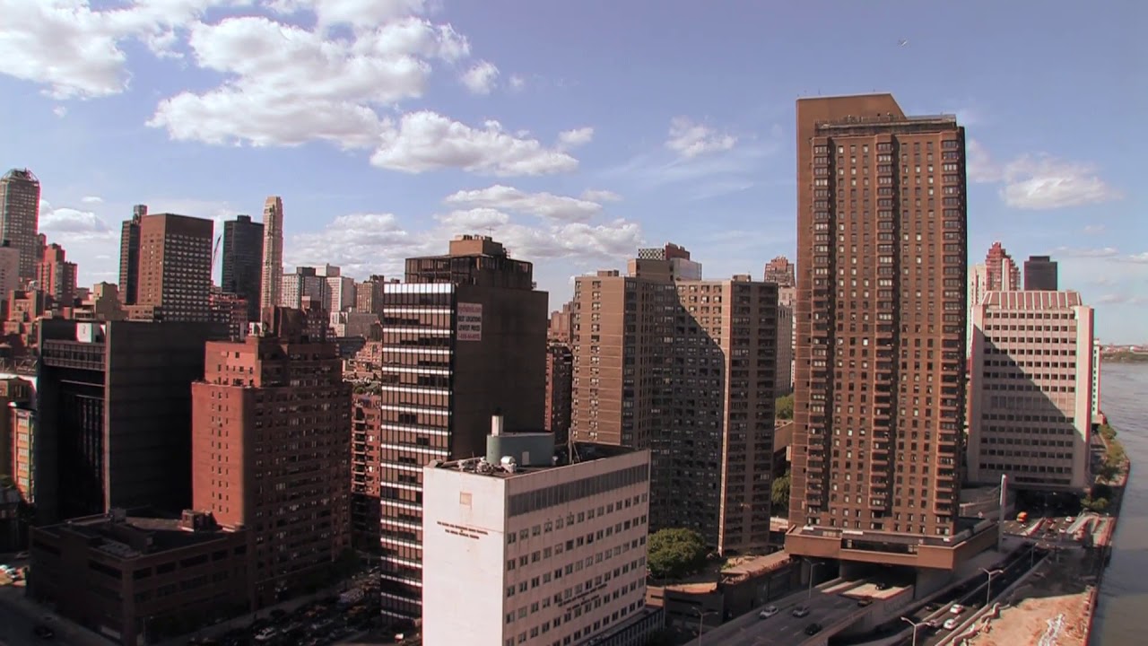 aerial view of city skyline nyc - YouTube