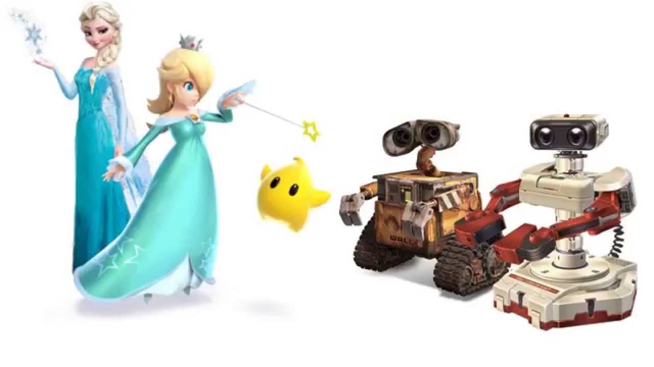 Disney/Nintendo Character Similarities - YouTube