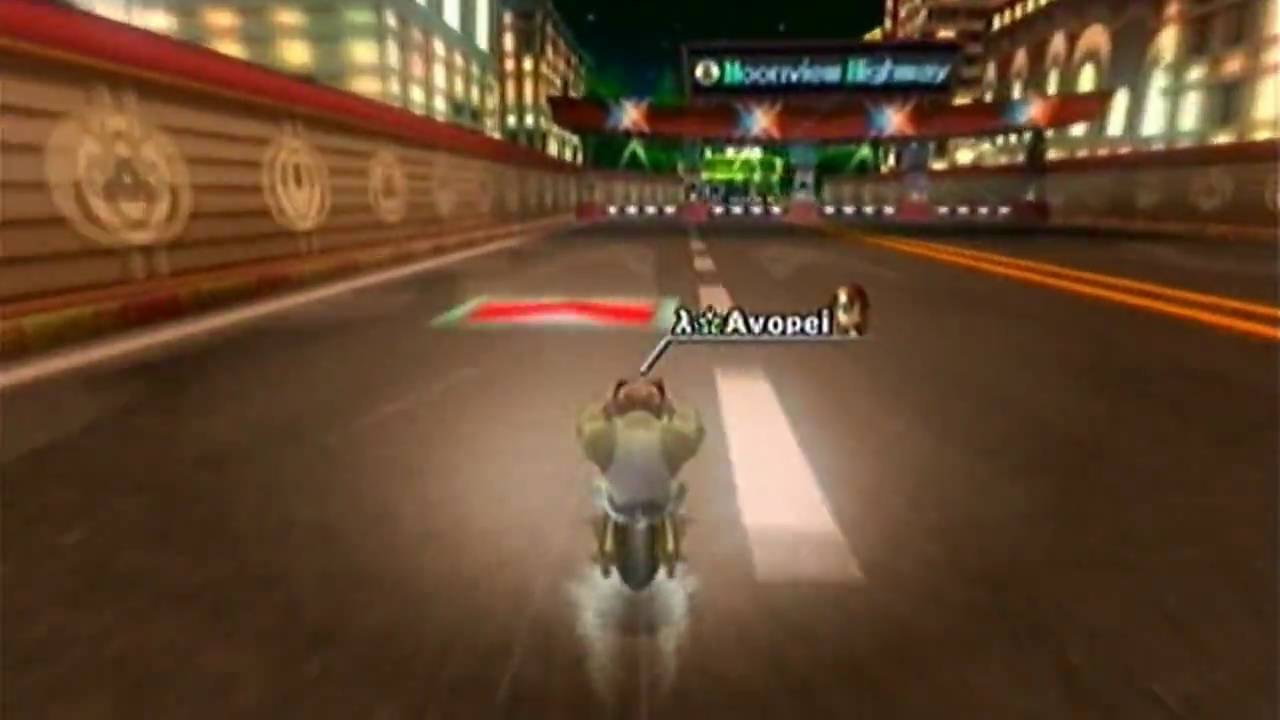 [MKWii] Moonview Highway - 1'44''901 w/ bowser bike by λ☆Avopei - YouTube