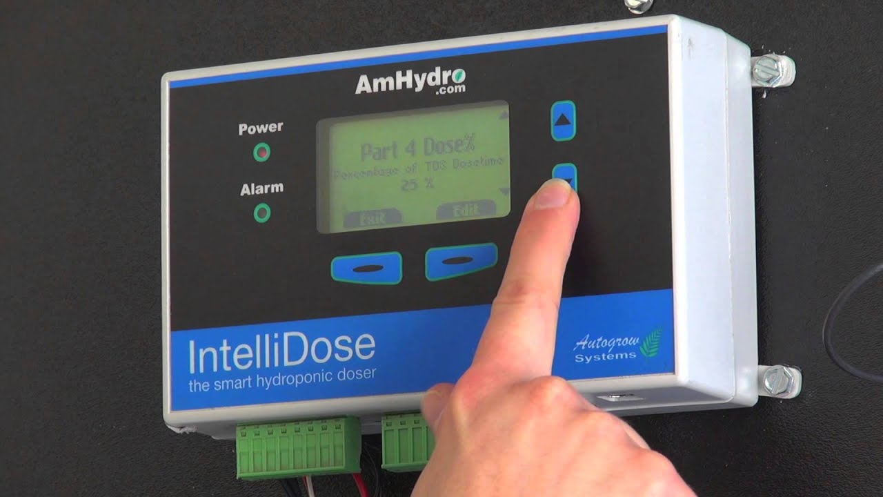 How To Adjust IntelliDose Output Settings | Hydroponics pH Doser ...