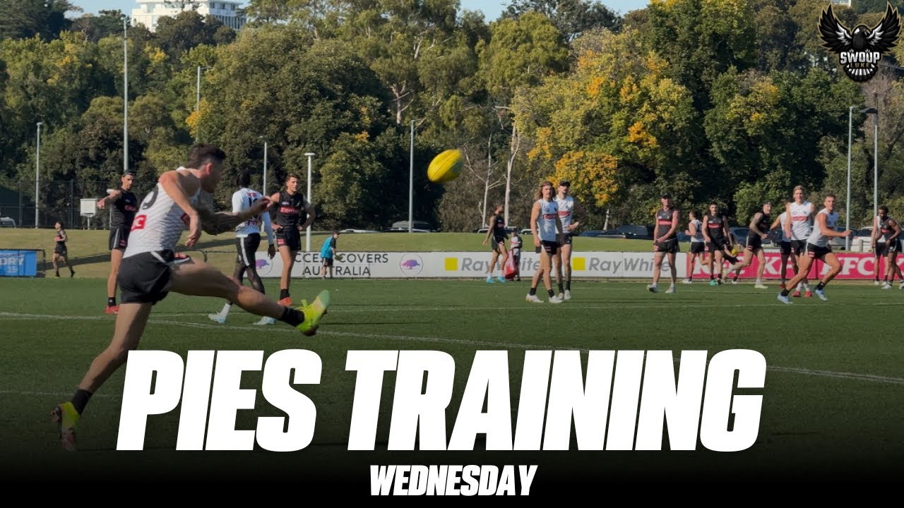 FIRED UP for the swannies 🔥 | Pies Training (Wednesday) - YouTube