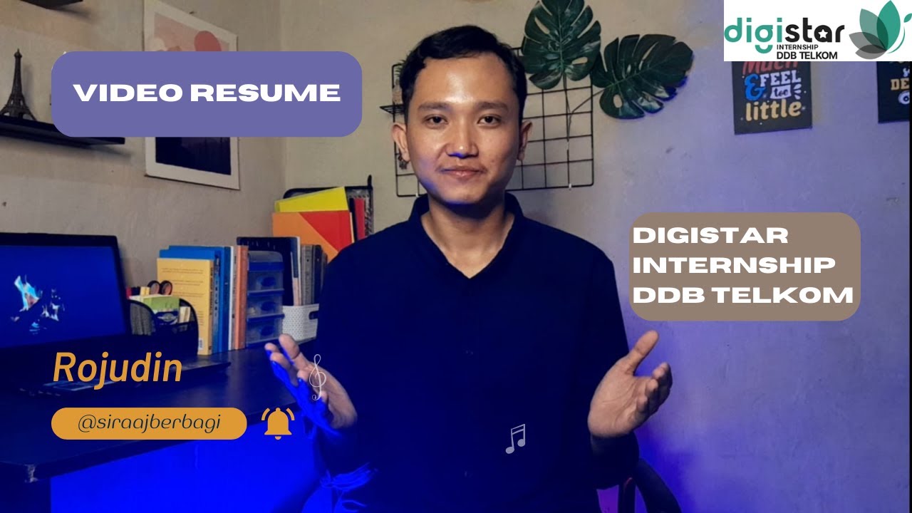 Video Resume Digistar Internship DDB Telkom - Rojudin - YouTube