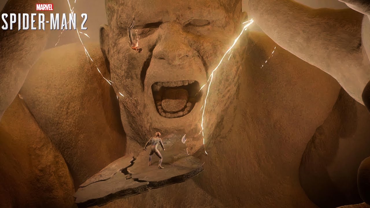 Peter And Miles Vs Sandman With The Advanced Suit 2.0 And Upgraded Suit ...