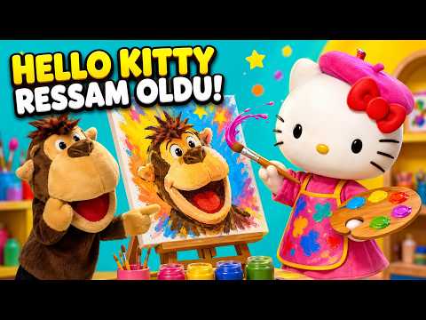 Hello Kitty ile Resim Macerası! 🎨 Ressam Kukito Kukla Tiyatrosu