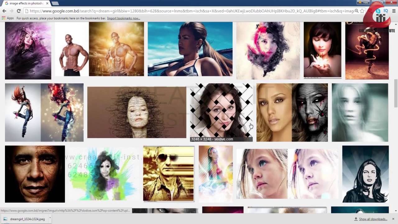 Graphic Design-Image Effect - YouTube