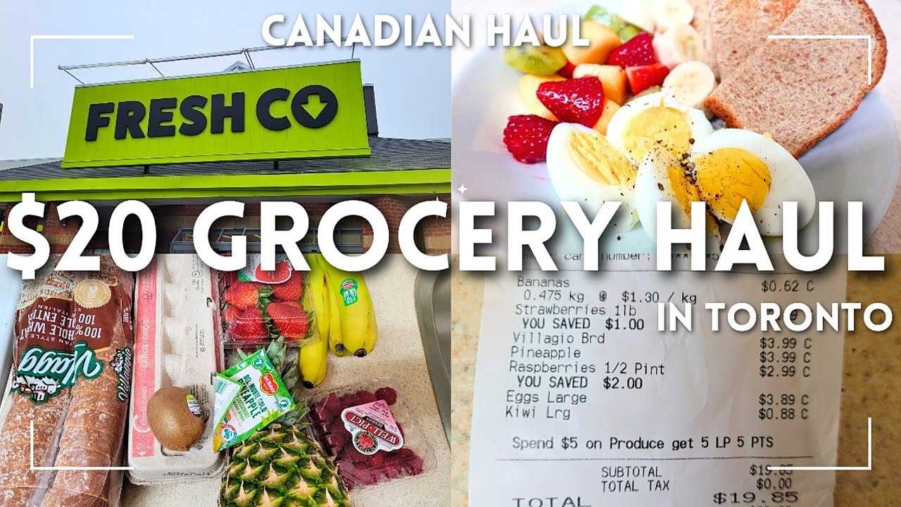 $20 Grocery Budget Challenge in Canada | Grocery Budget Challenge # ...