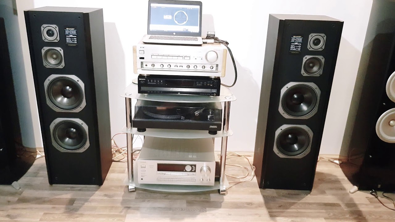 Sharp CP-7700 2x250W - Sony F707ES - YouTube