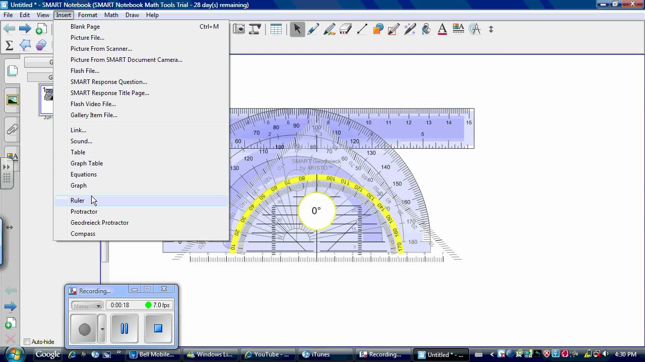 Smart Notebook Ruler - YouTube