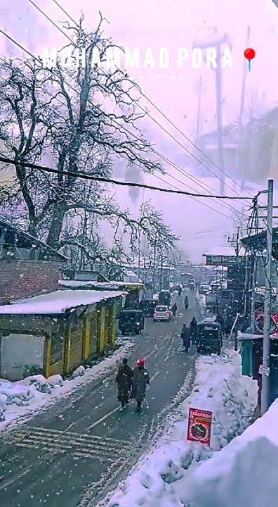 Mohammad pora kulgam Kashmir beautiful snow falling short - YouTube