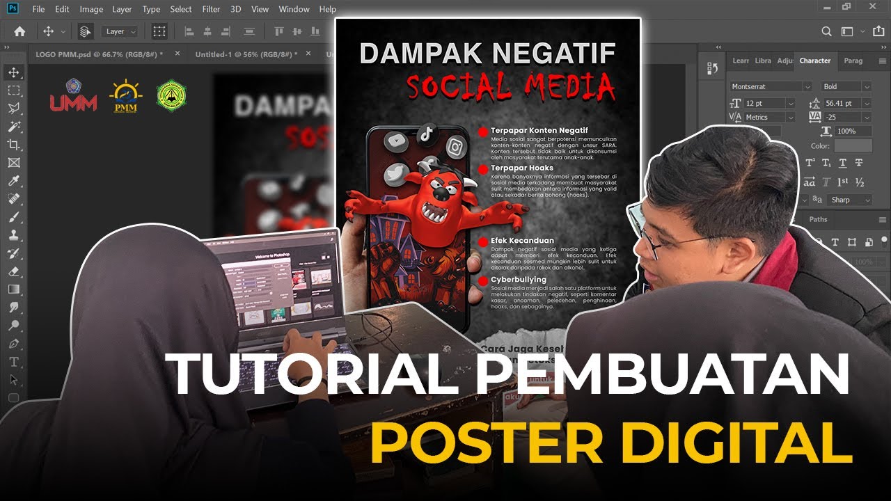 CARA MUDAH! Membuat Poster Digital | PMM Kelompok 25 Gelombang 05 - YouTube