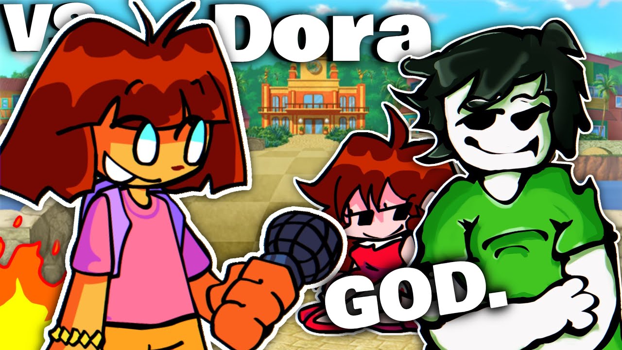 Nos ENFRENTAMOS a DORA En FNF Con LYRICS 🔥 - YouTube