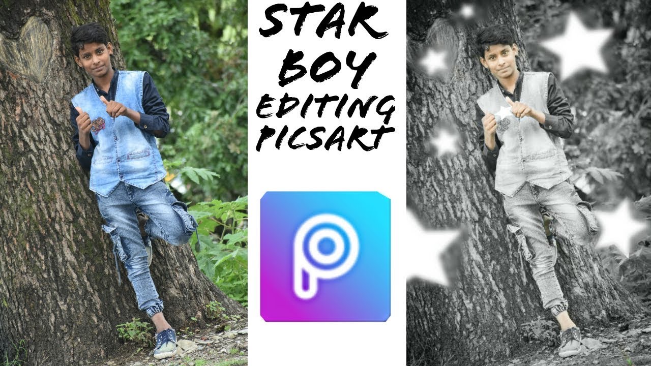 Picsart star photo editing||PicsArt editing||New editing 2018||Editz ...