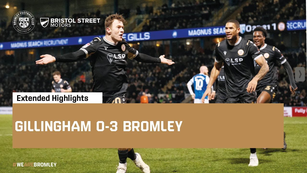 Extended Highlights: Gillingham 0-3 Bromley - YouTube