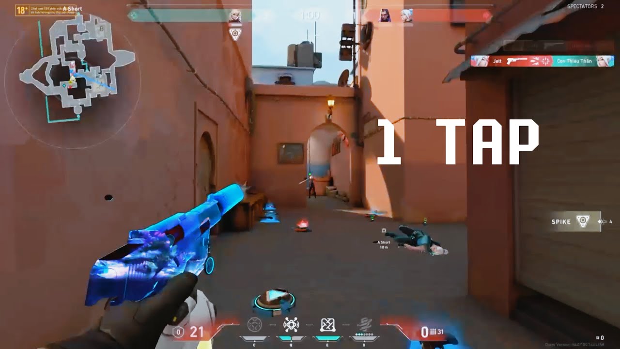 1 TAP Valorant - Skilled or Lucky? - YouTube