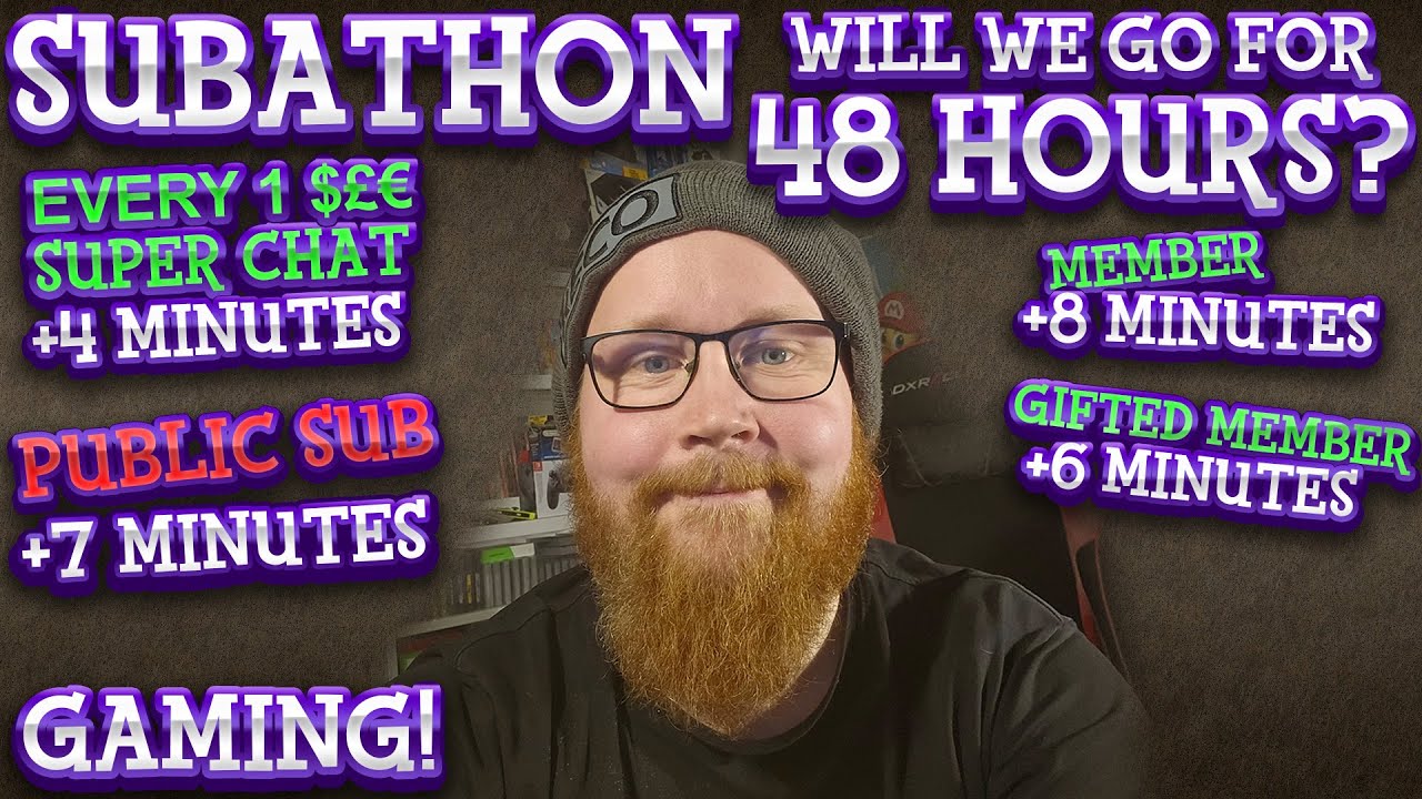 🔴⎹⎸GAMING SUBATHON - MAX 48 HOURS /WITH VIEWERS! Part 1 - YouTube