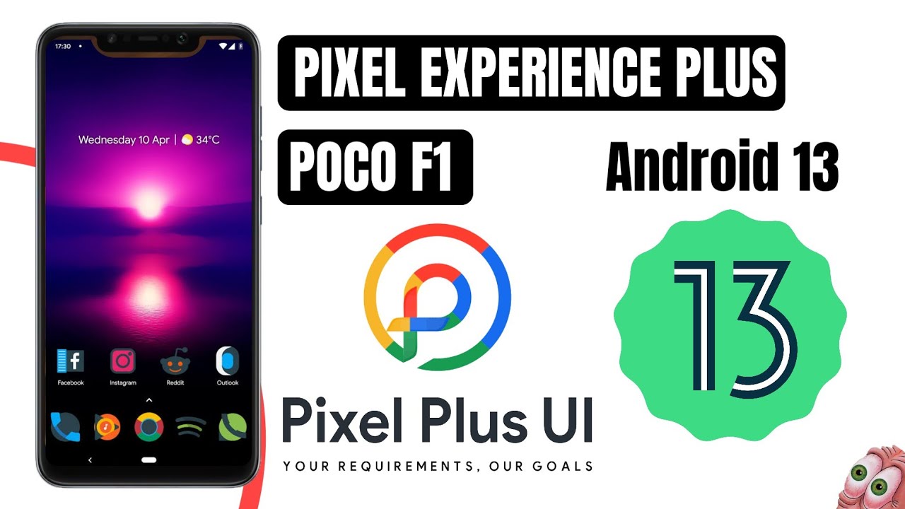 Nyobain Rom Pixel Experience Android 13 Di Poco F1 | Update OS Poco F1 ...
