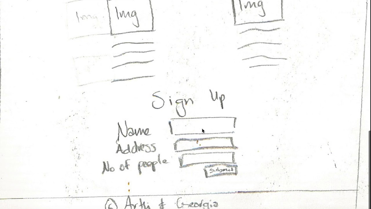 Desktop One page Scroll Paper Prototype - YouTube