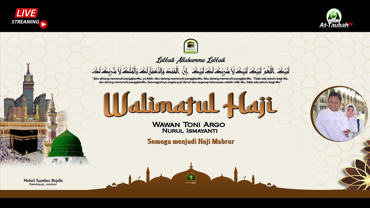 🔴LIVE WALIMATUL HAJI : Wawan Toni Argo & Nurul Ismayanti || HABIB NIZAR ...
