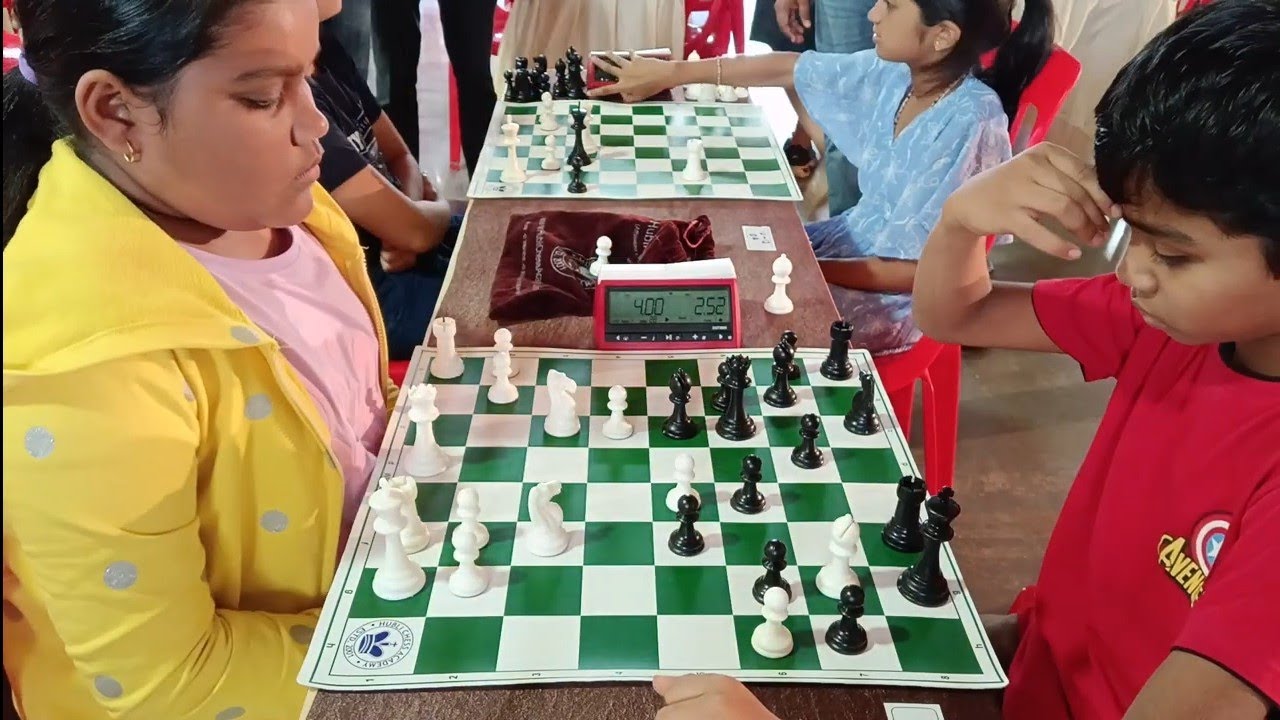 VEDANT THABAJ(1493) VS SHRIYA,S AMIN NLE ROTARY TROPHY CHESS TMT IN ...