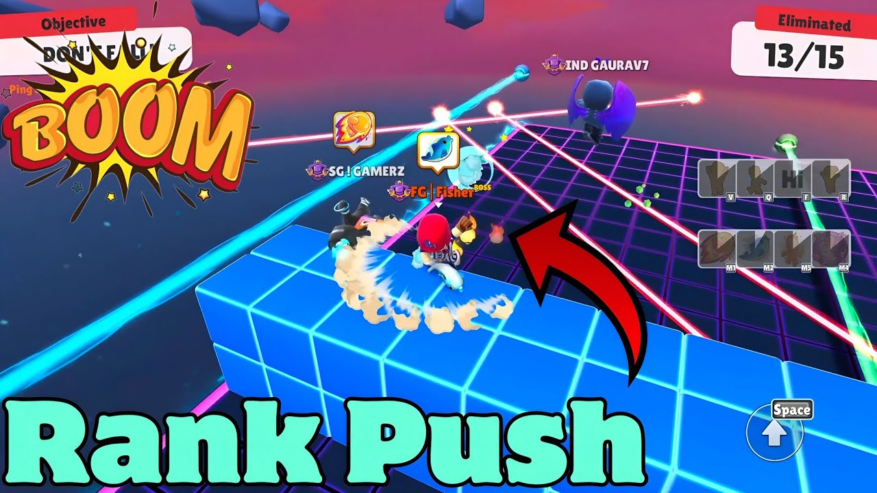 🔴S5 Day🇮🇳19|🔥Stumble Guys Rank Push| Stumble Guys Gameplay| Fisher ...