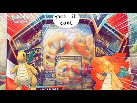 Dragonite V box, but with some insane variety Pokémon booster packs ...