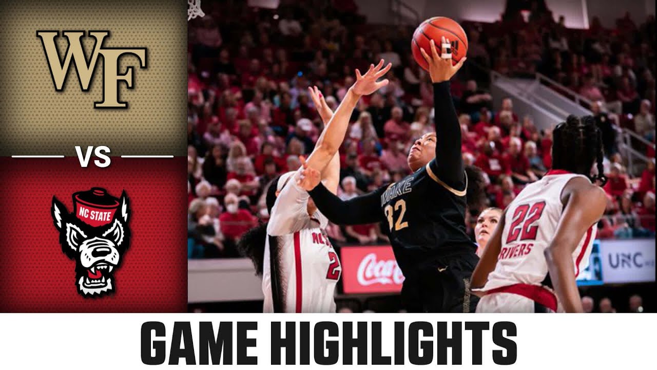Wake Forest vs. NC State Game Highlights | 2023-24 ACC Women's ...