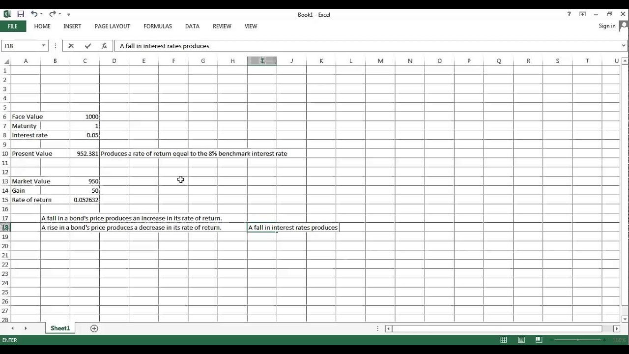 Financial System, Saving, and Investment Part 5 Simple Excel Example of ...