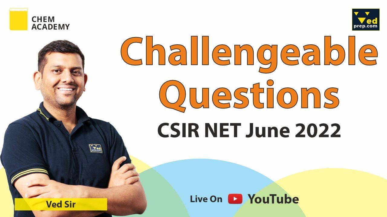 CSIR NET June 2022 Question Paper and Answer Key Challenge | CSIR NET ...