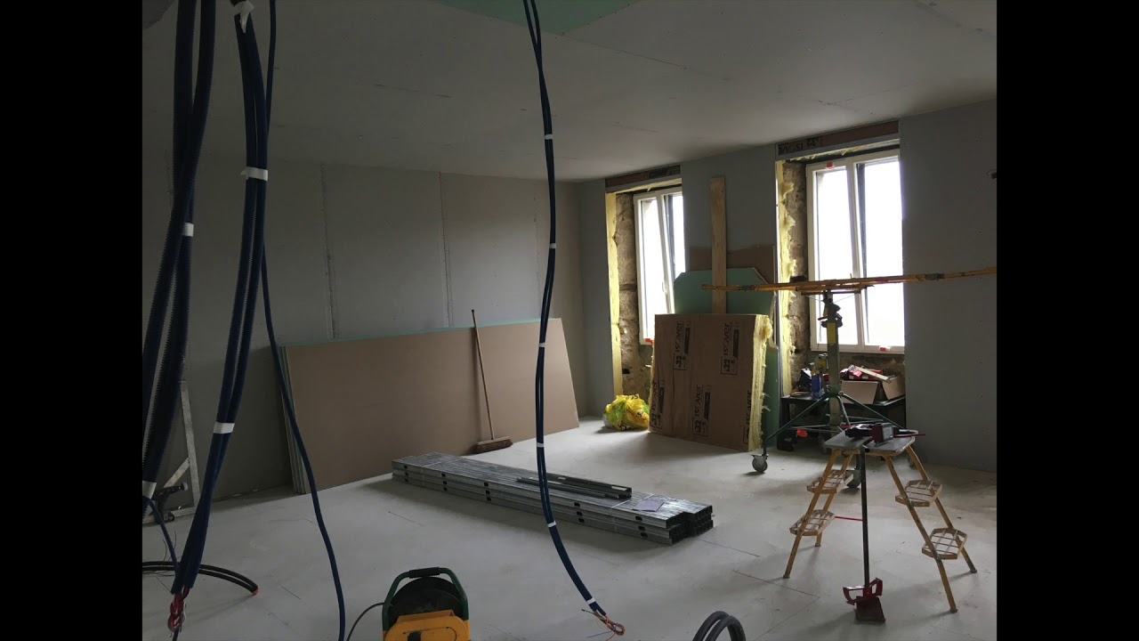 rénovation immeuble #6 agencement cloison de distribution et doublage ...