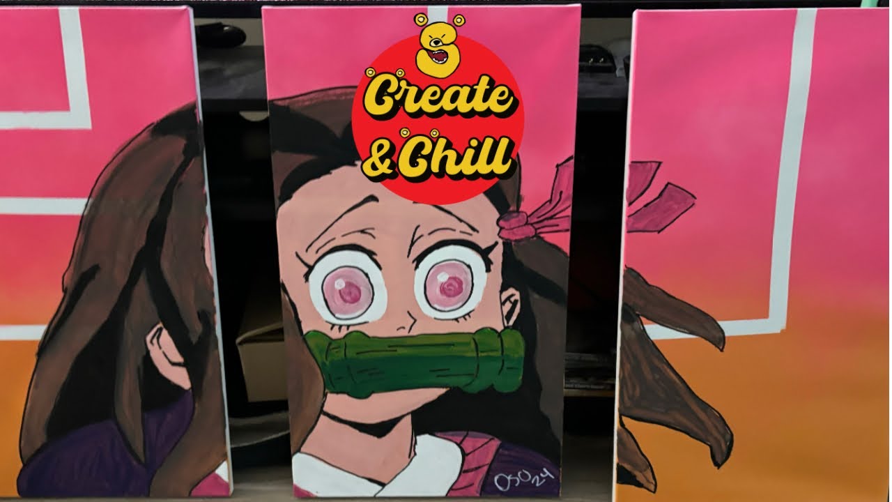 Create and Chill: Painting Nezuko Kamado from Demon Slayer - YouTube