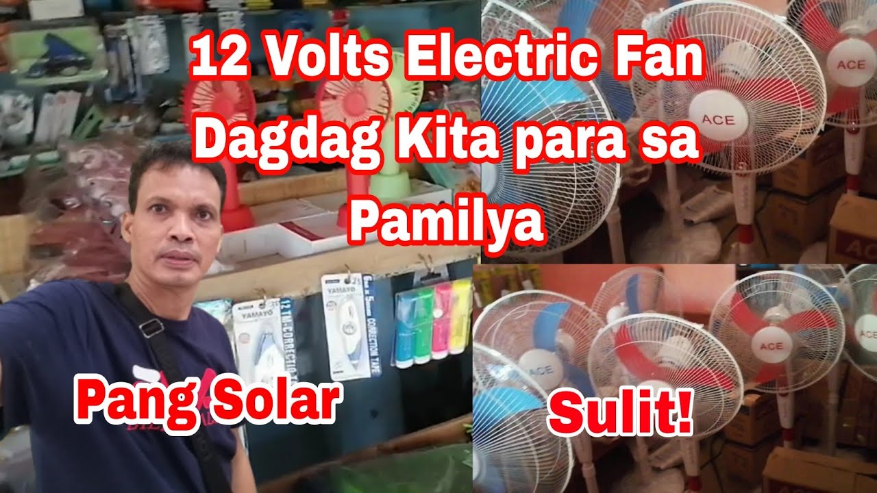 12 Volts Electric fan Dagdag Kita para sa Pamilya | Maestro Lakwatsero ...