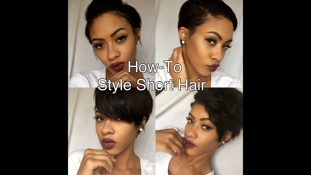 How-To|5 Styles For A Pixie Cut - YouTube