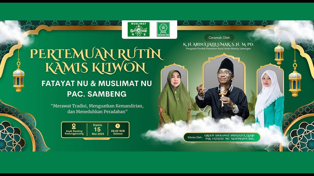 PERTEMUAN RUTIN KAMIS KLIWON FATAYAT NU & MUSLIMAT NU PAC SAMBENG DI ...