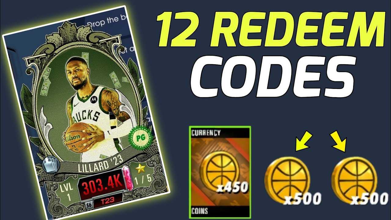 ⚠️LILLARD '23⚠️ NBA 2K MOBILE REDEEM CODES 2023 - NBA 2K MOBILE CODES ...