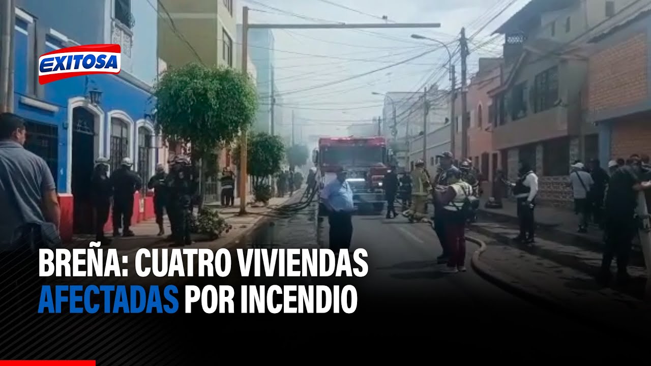 🔴🔵Breña: Cuatro viviendas afectadas por incendio en la cuadra 13 del ...