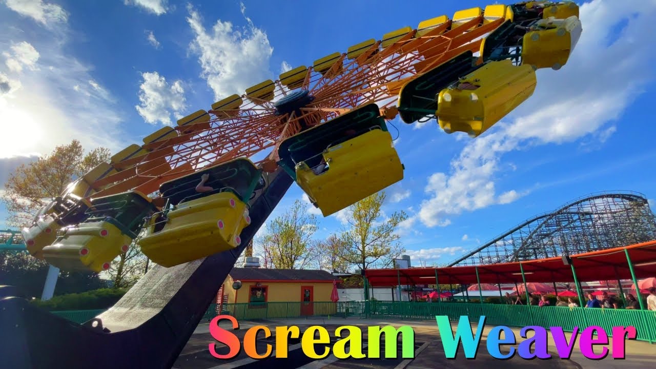 Scream Weaver Thrill Ride at Carowinds! - YouTube