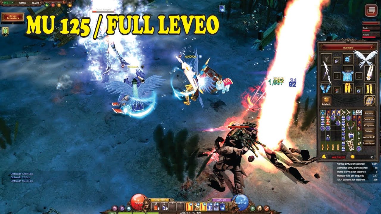 MU ONLINE WEBZEN - 125 FULL LEVEO / GAMEPLAY ESPAÑOL - YouTube