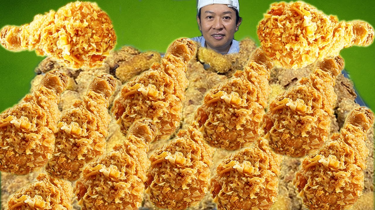 Eating fried chicken, fried chicken ASMR mukbang - YouTube