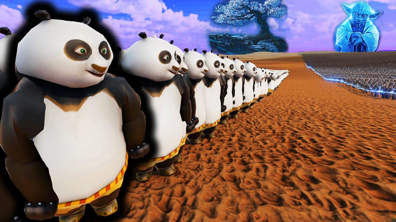 20,000,000 JEDI KNIGHTS vs 5,000 PO (KUNG FU PANDA) | Ultimate Epic ...