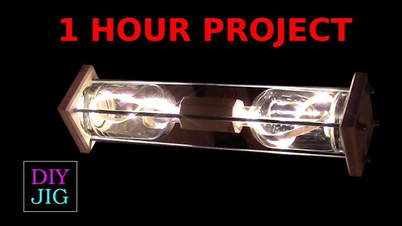 How to make a hourglass lamp - DIY JIG - YouTube