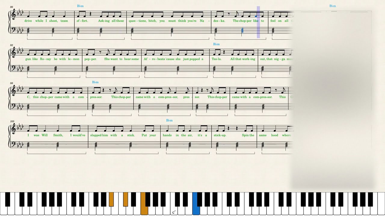 Drake & 21 Savage — Jimmy Cooks (Piano Sheet Music) - YouTube