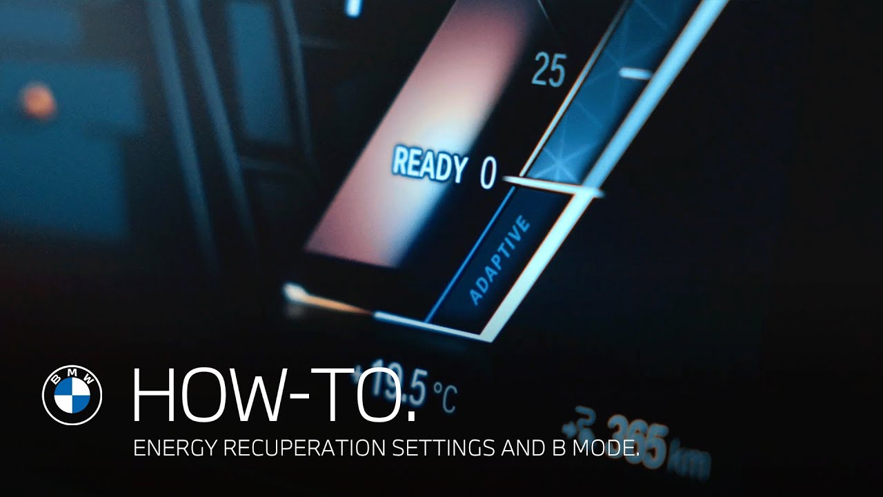 BMW Energy Recuperation Settings and B Mode | 動力回收設定及B檔模式 - YouTube