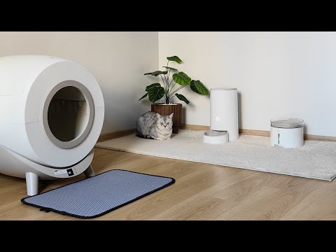 NOTTY Akıllı Kedi Yaşam Seti / Otomatik Kedi Tuvaleti, Mama ve Su Kabı, Tanıtım ve Kurulumu