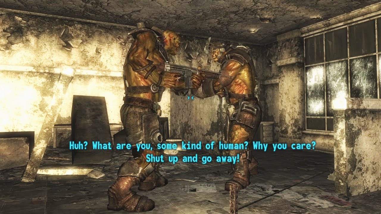 Super Mutant Remembers Her Past Life in Fallout 3 - YouTube