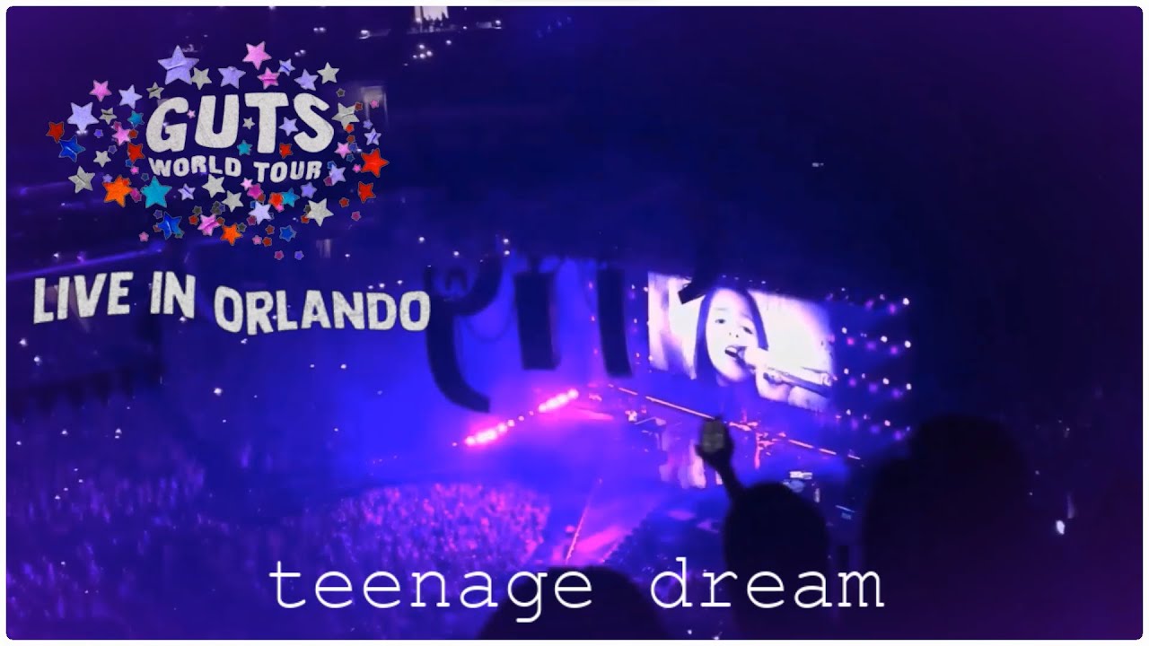 teenage dream - GUTS World Tour - Live in Orlando - YouTube